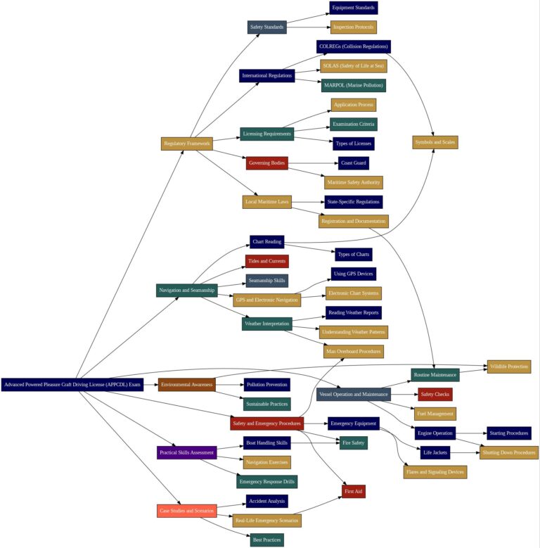 Advanced Powered Pleasure Craft Driving License APPCDL Mindmap ...